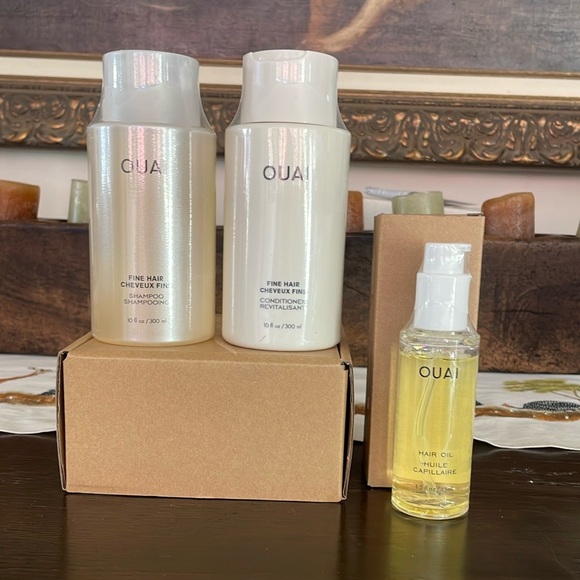 OUAI | Hair | Ouai Hair Care Set Shampoo Conditioner And Hair Oil ...